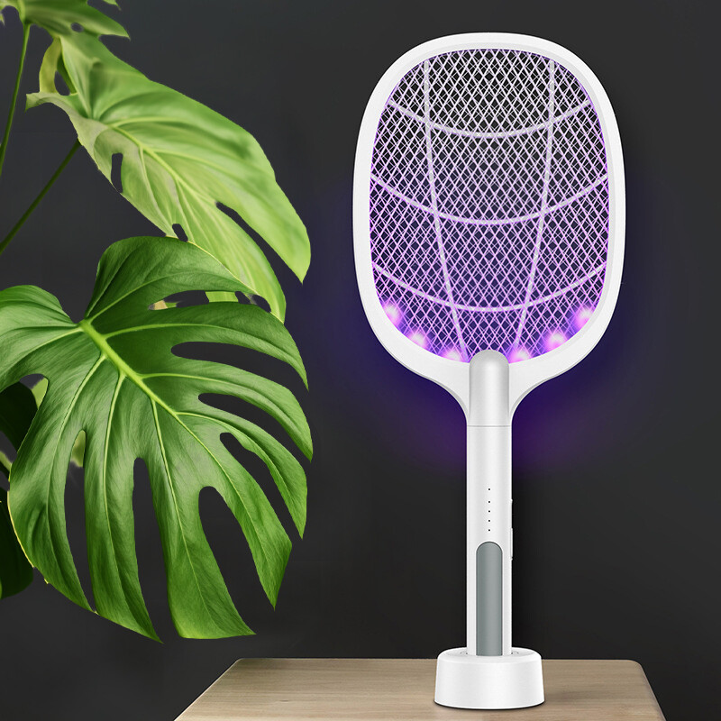 Bug Zapper Racket Fly Killer Electric Wasp Mosquito Insect Pest Swatter ...