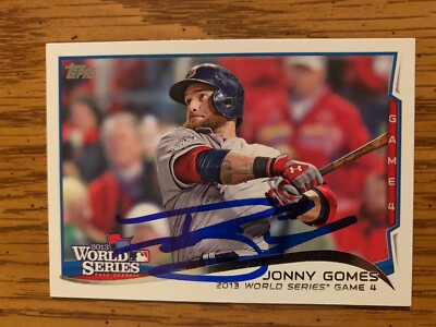 Jonny Gomes autographed RED SOX World Series baseball card | eBay