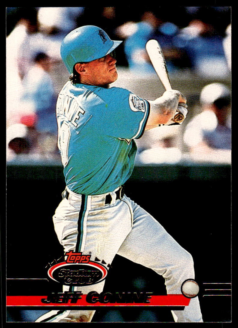 1993 Topps Stadium Club 340 Jeff Conine Florida Marlins Baseball Card ...