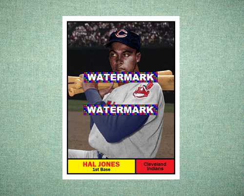 Hal Jones Cleveland Indians 1961 Style Custom Baseball Art Card | eBay