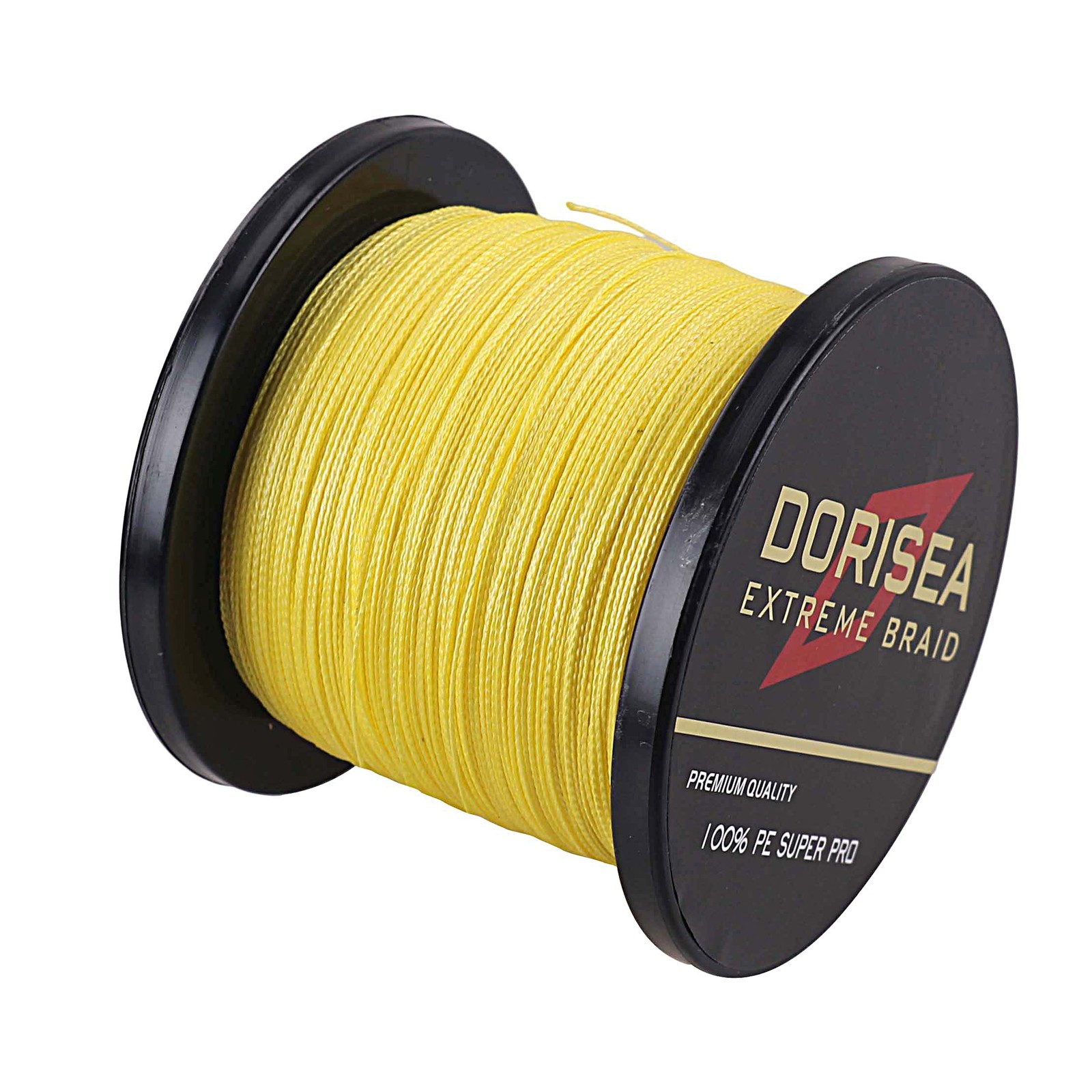 Dorisea 100M~2000M Yellow Braided Line PE Dynema Fishing Line Power 6LB ...