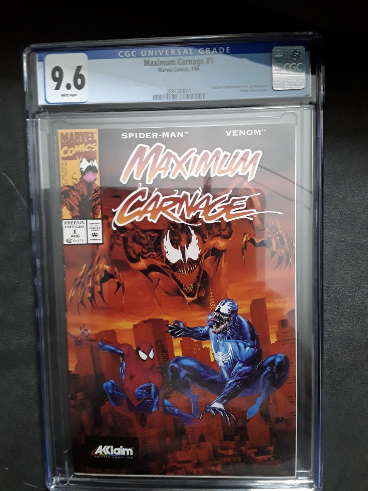 Maximum Carnage #1 Acclaim Promo CGC 9.6 | eBay