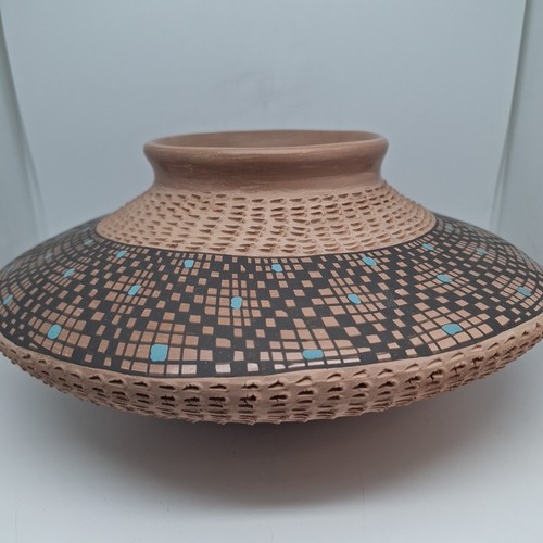 Mata Ortiz Handmade Pottery by Chela Sandoval 6" Tall 11.75" Wide | eBay