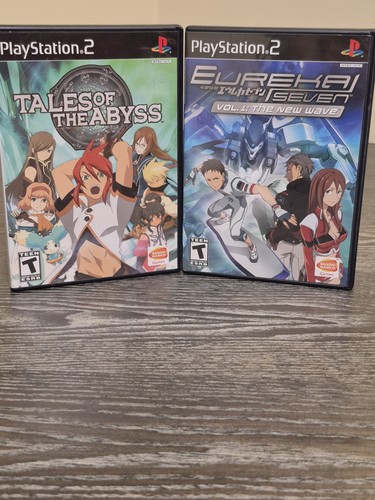 Tales of the Abyss + Eureka Seven PS2 Game Lot CIB Bandai Namco Anime ...