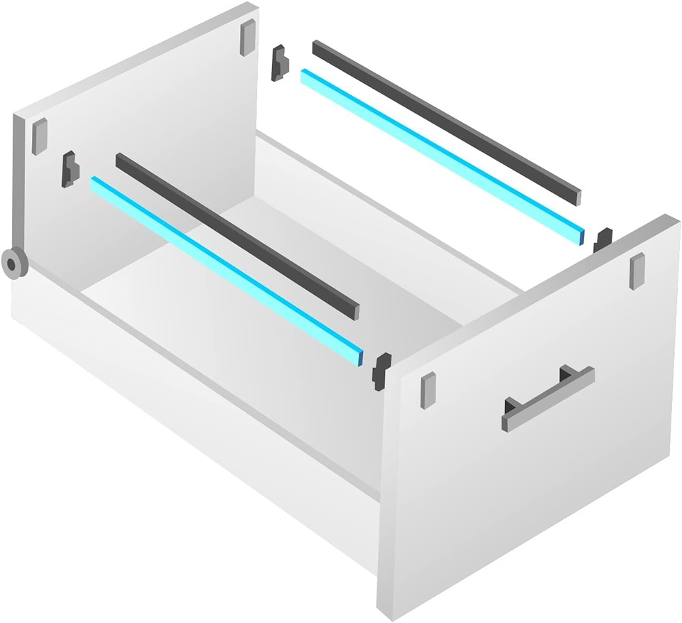 Metafile White Metal Kit for Filing Cabinet Hanging System 705353931154 ...