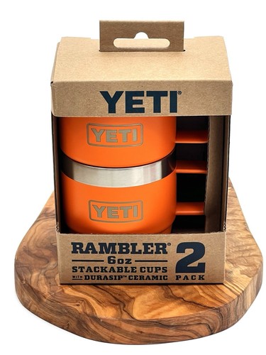 YETI Rambler 6 oz Ceramic Lined Mugs - King Crab Orange Limited Edition ...