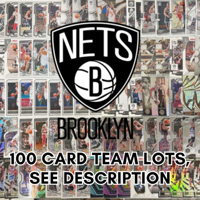 Brooklyn Nets 100 Card MODERN Team Lot Rookies, Base, Stars, Color ...