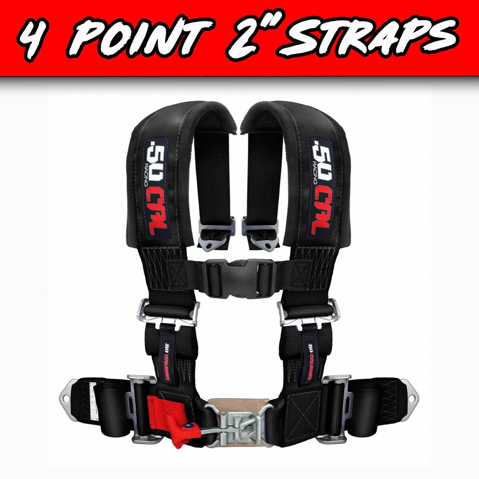 2" 4 Point Safety Harness Seat Belt Universal Fit, UTV, Sand Rail, 4x4 ...