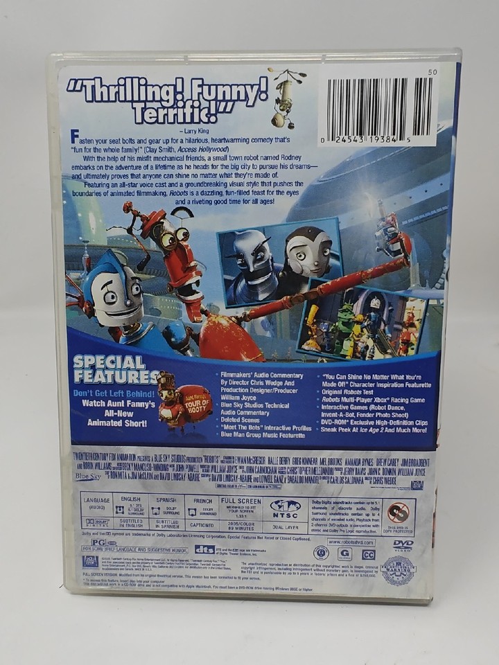 Robots DVD Full-Screen 2005 (Robin Williams, Ewan McGregor, Halle Berry ...