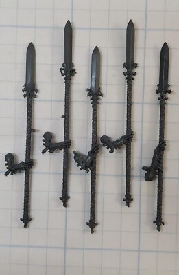 Warhammer Ossiarch Bonereapers Bits Mortek Guard Nadirite Spear x5 A | eBay