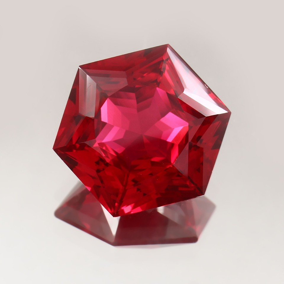AAA Museum Grade Natural Flawless Burma Ruby Loose Hexagon Gemstone Cut ...