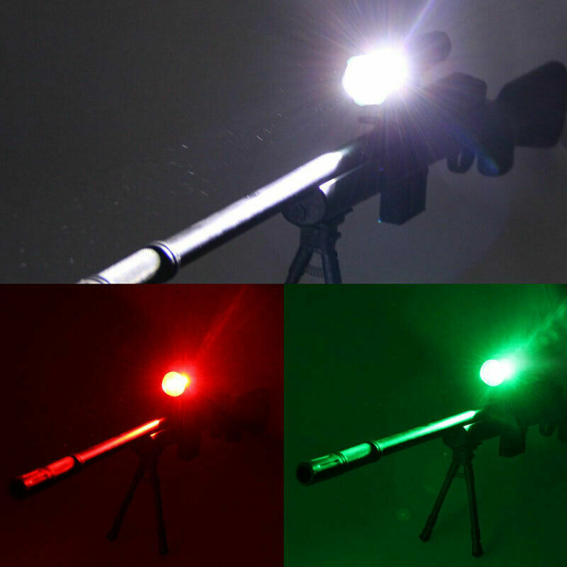 Green Red LED Flashlight Hog Predator Varmint Hunting Light Rifle Mount ...