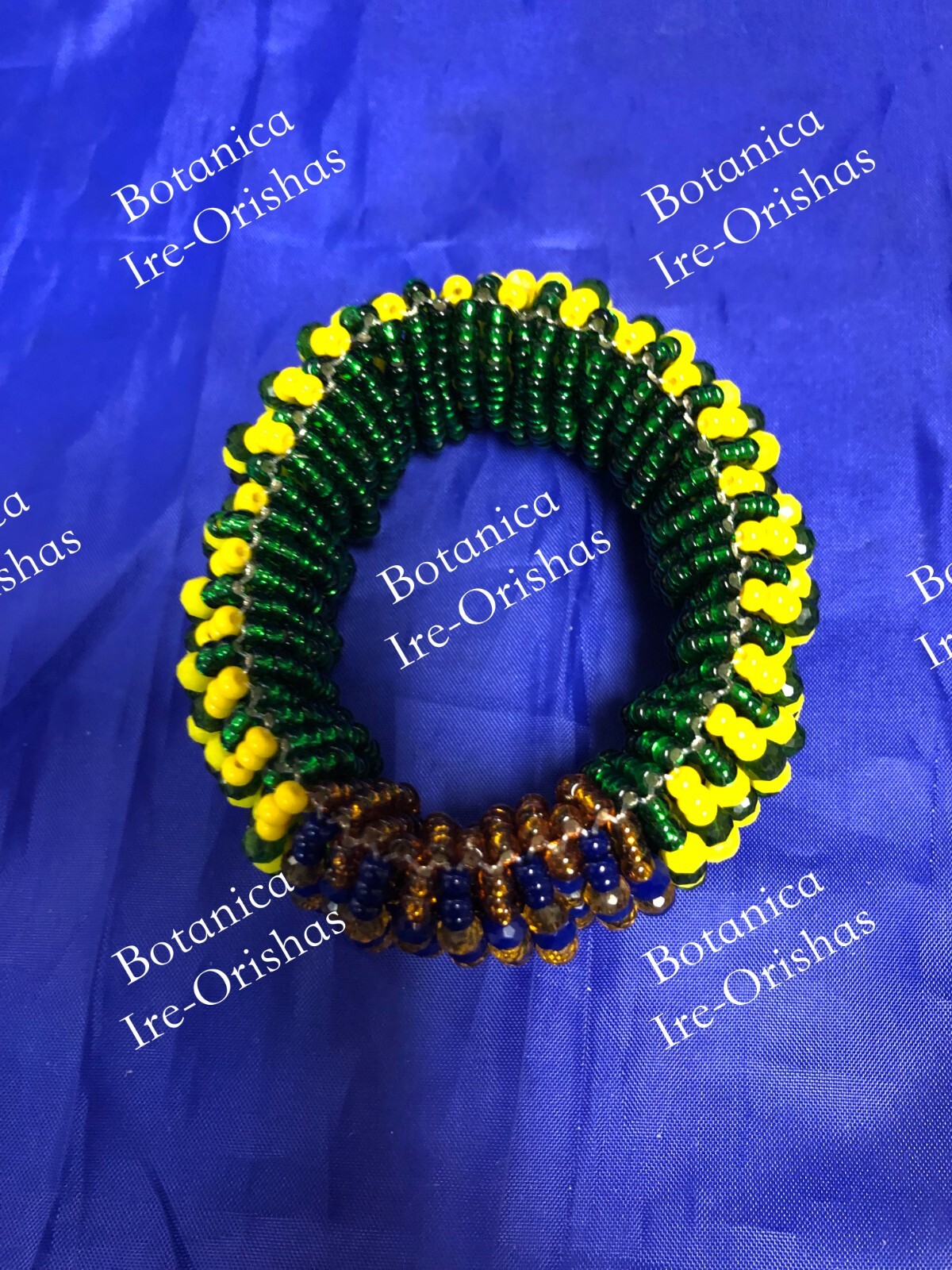 Ide Ilde de Orula con Oshosi Ochosi en cristal glass fino religion ...