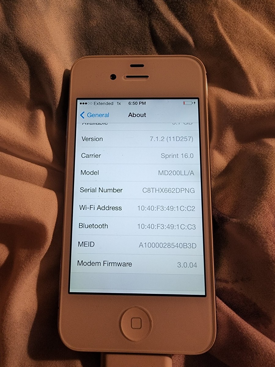 Iphone 4 White Sprint