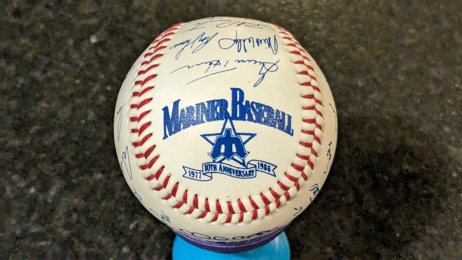 Seattle Mariners 10th Anniversary 1986 Facsimile Signature SGA baseball ...