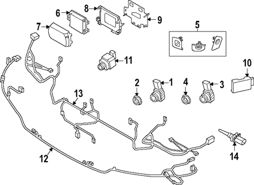 Genuine BMW Wire Harness 61-12-5-A3D-E08 | eBay