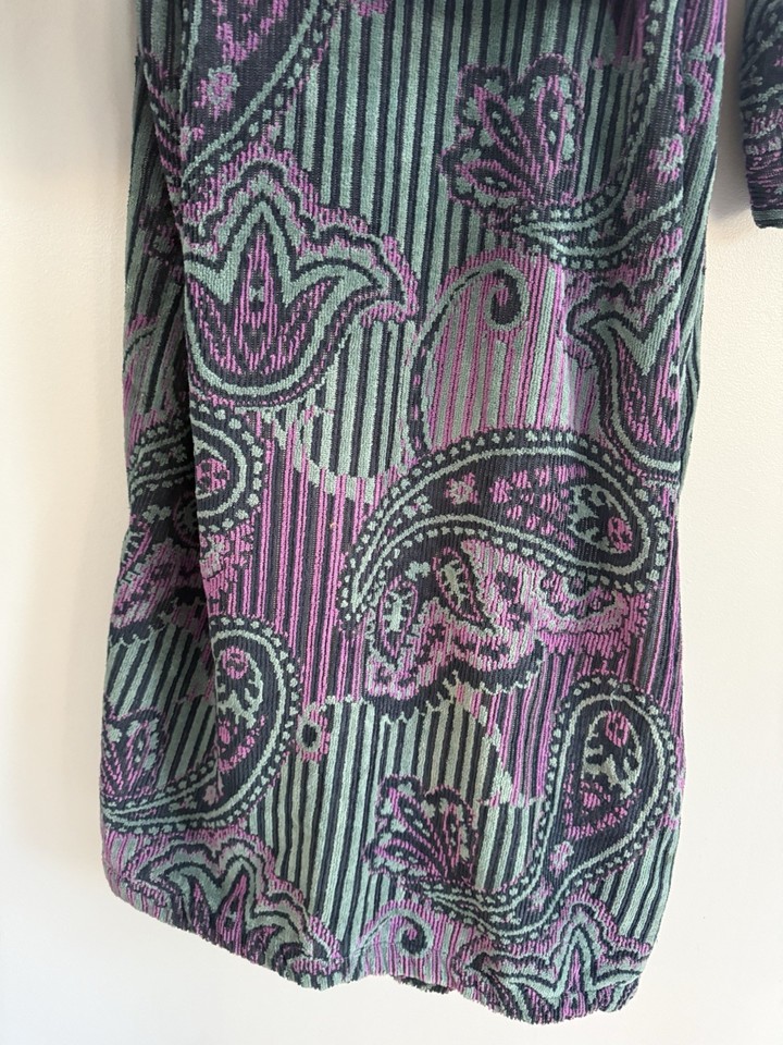 Vintage Stafford Bath Robe One Size Mens Paisley Thick Terry Cloth ...