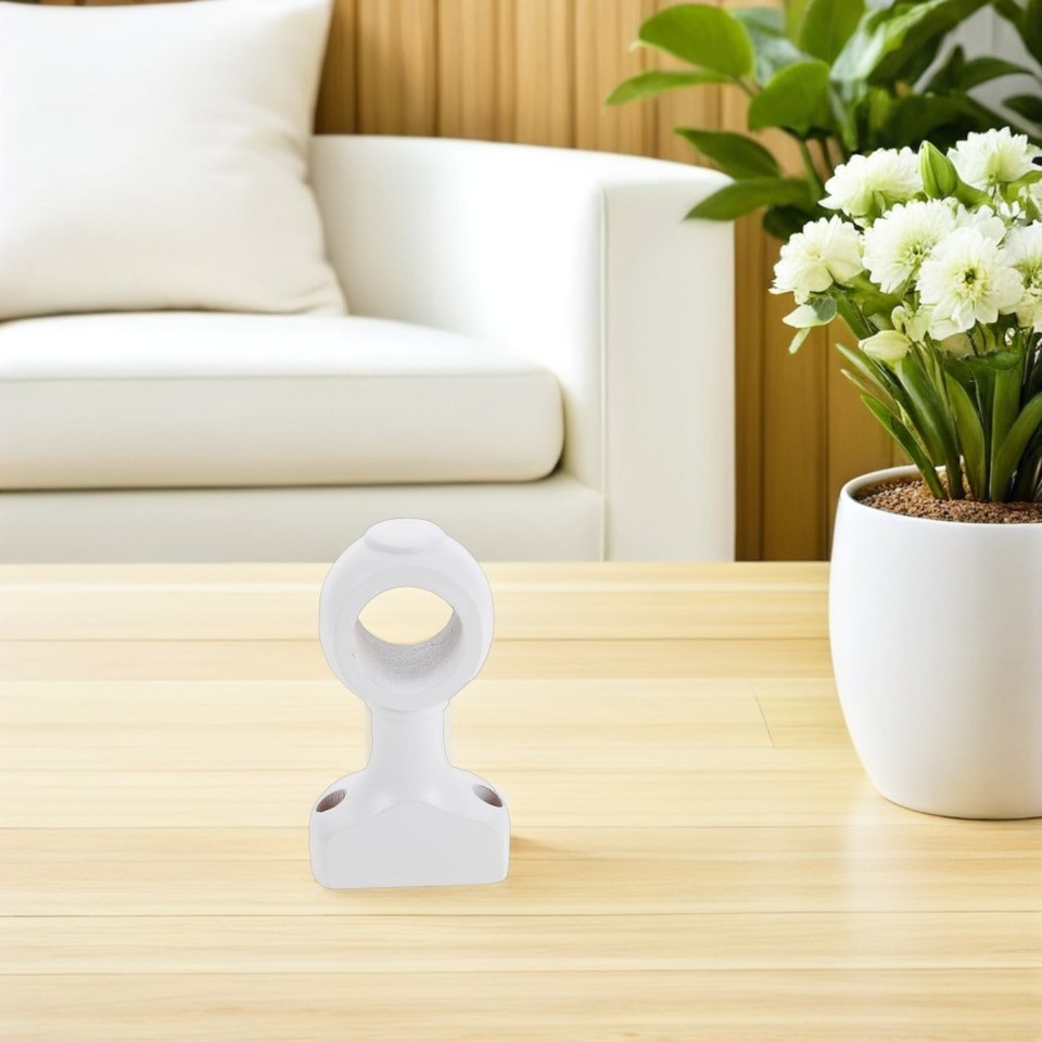 2 Pcs Curtain Rod Support Hangers Wooden Wall Brackets For Window ...