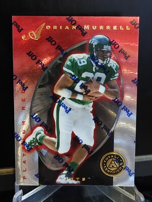 Adrian Murrell 1997 Pinnacle Totally Certified Red w/coating #68 ...