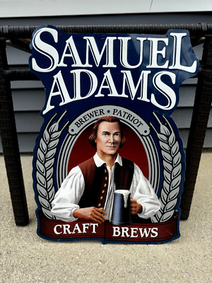 Samuel Adams Beer Sign - Classic 1980s Collectible - Metal Bar ...