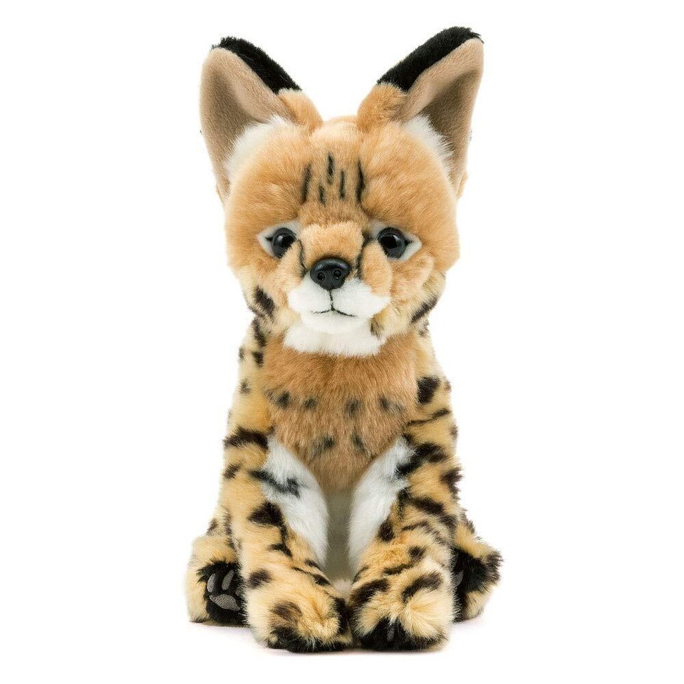 COLORATA Serval Savannah Cat Plush Doll Stuffed toy 11cmx24cmx19cm ...