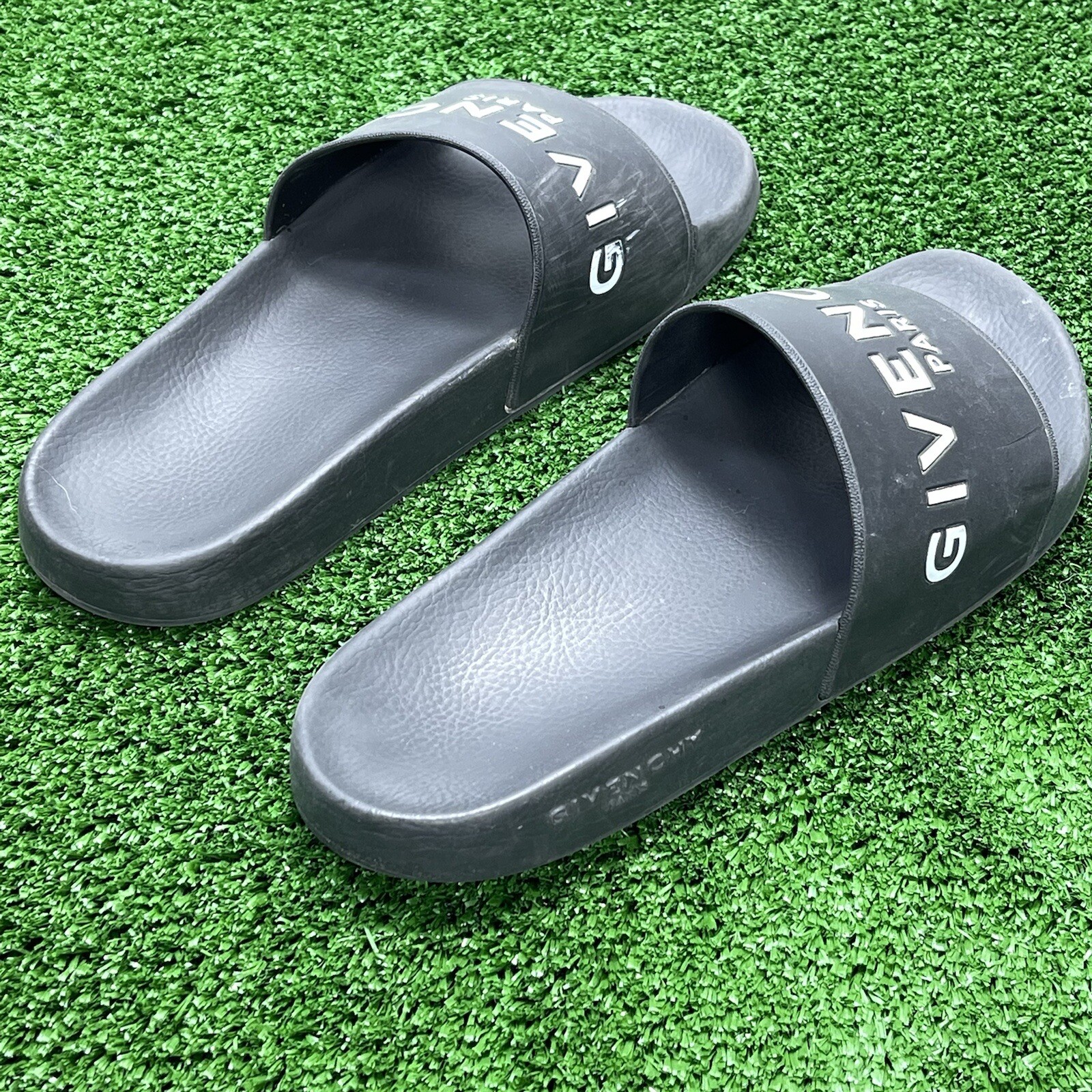 Givenchy Black Slide Sandals Men- Rare Size | eBay