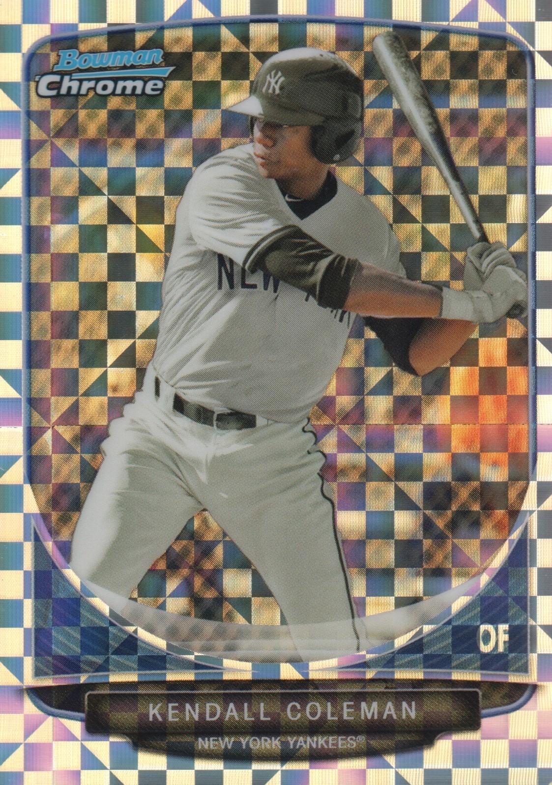 2013 Bowman Chrome Minis - Kendall Coleman #227 X-Fractor /100 (RC) for ...