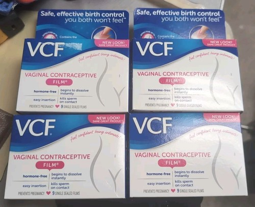 Lot of 6 VCF Vaginal Contraceptive Film 9ct Exp 11/2025 (54 Total) | eBay