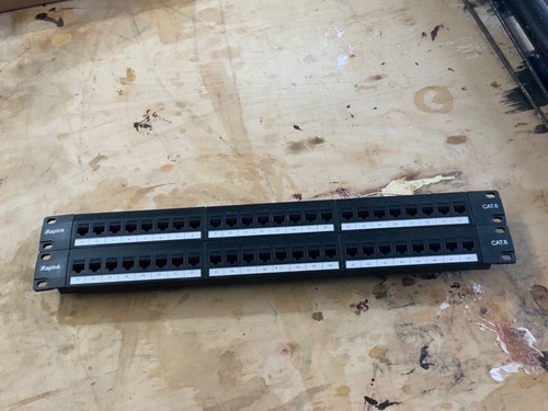 Rapink Patch Panel 48 Port Cat6A with Inline Keystone 10G Support | eBay