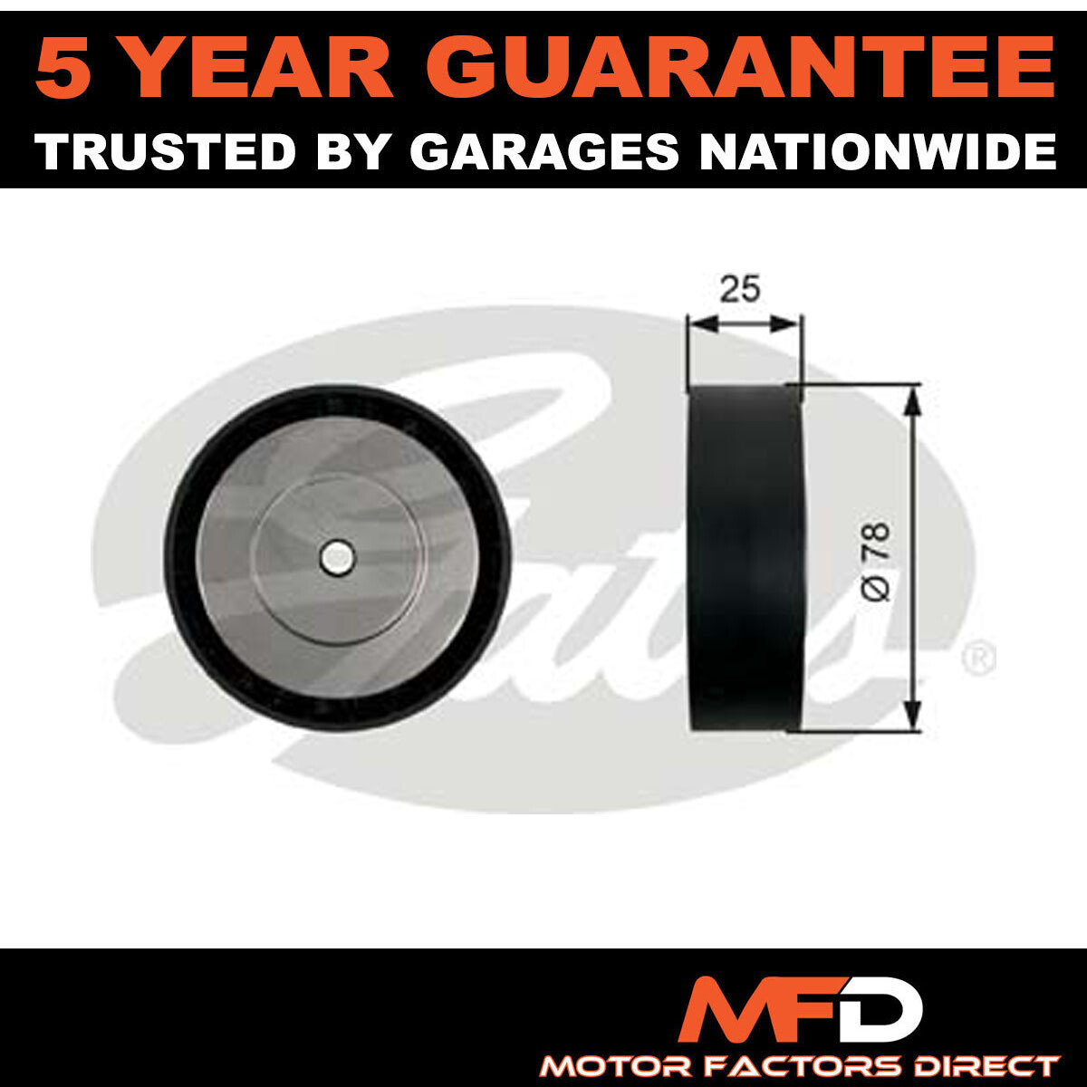 Gates Drive Belt Deflection Guide Pulley 074145278C | eBay UK