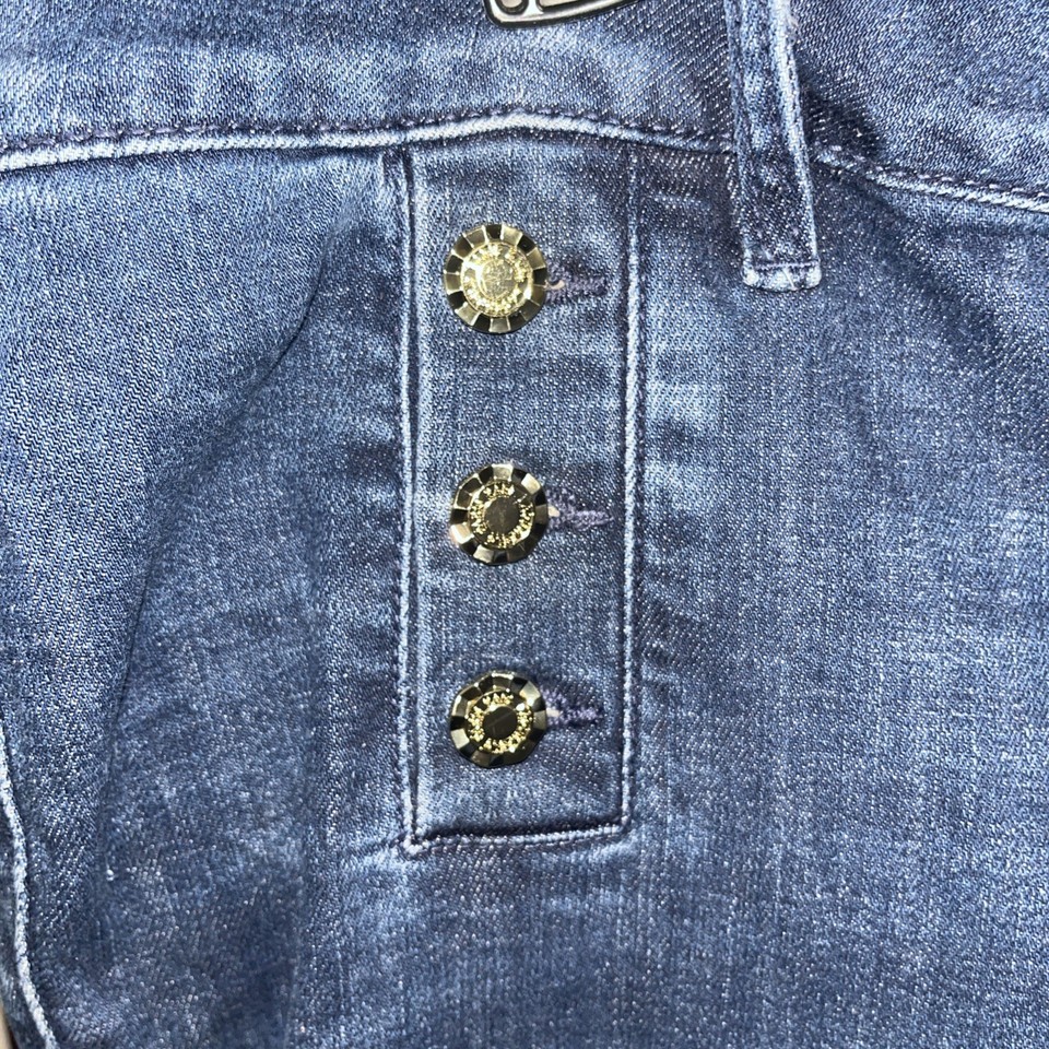Karl Lagerfeld Paris 14 P Blue Jeans Big Bells And Fancy Button Details ...