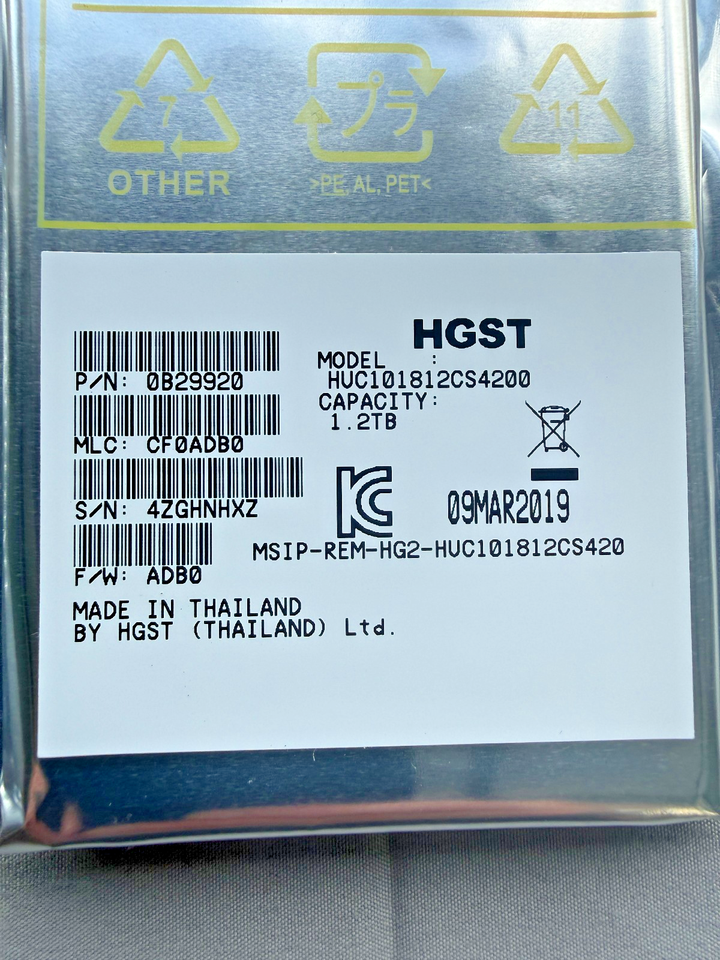 HGST HUC101812CS4200 1.2TB 10K 12Gb/s 2.5" SAS HDD New Sealed | eBay