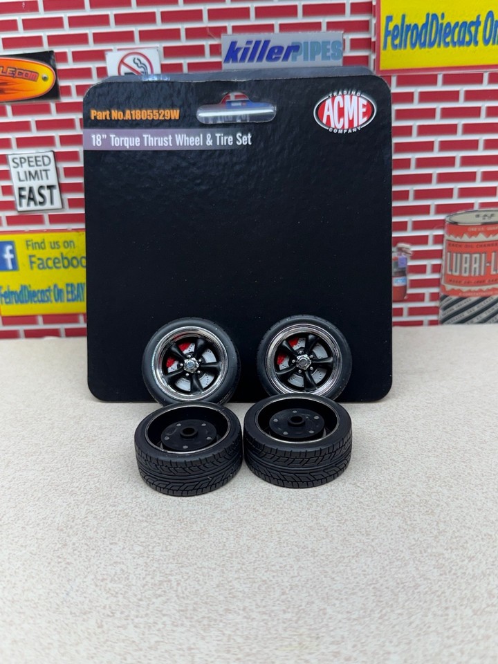 1/18 ACME Torque Thrust Wheel & Tire Set From Red Eye Chevelle ...