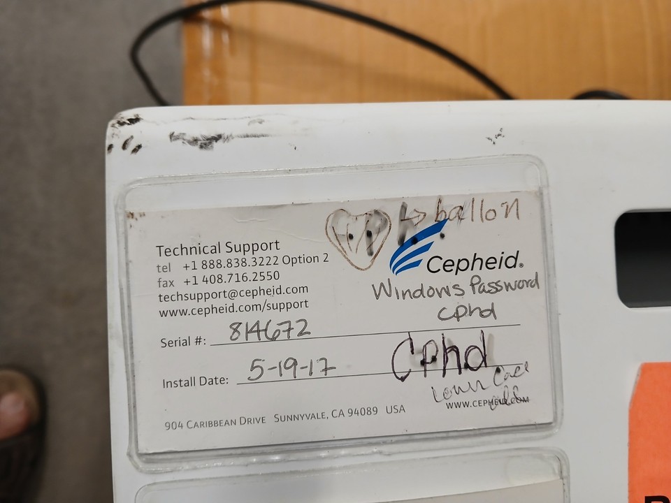 Cepheid GeneXpert GX-IV R2 Molecular Analyzer System 900-0511 H GX IV ...