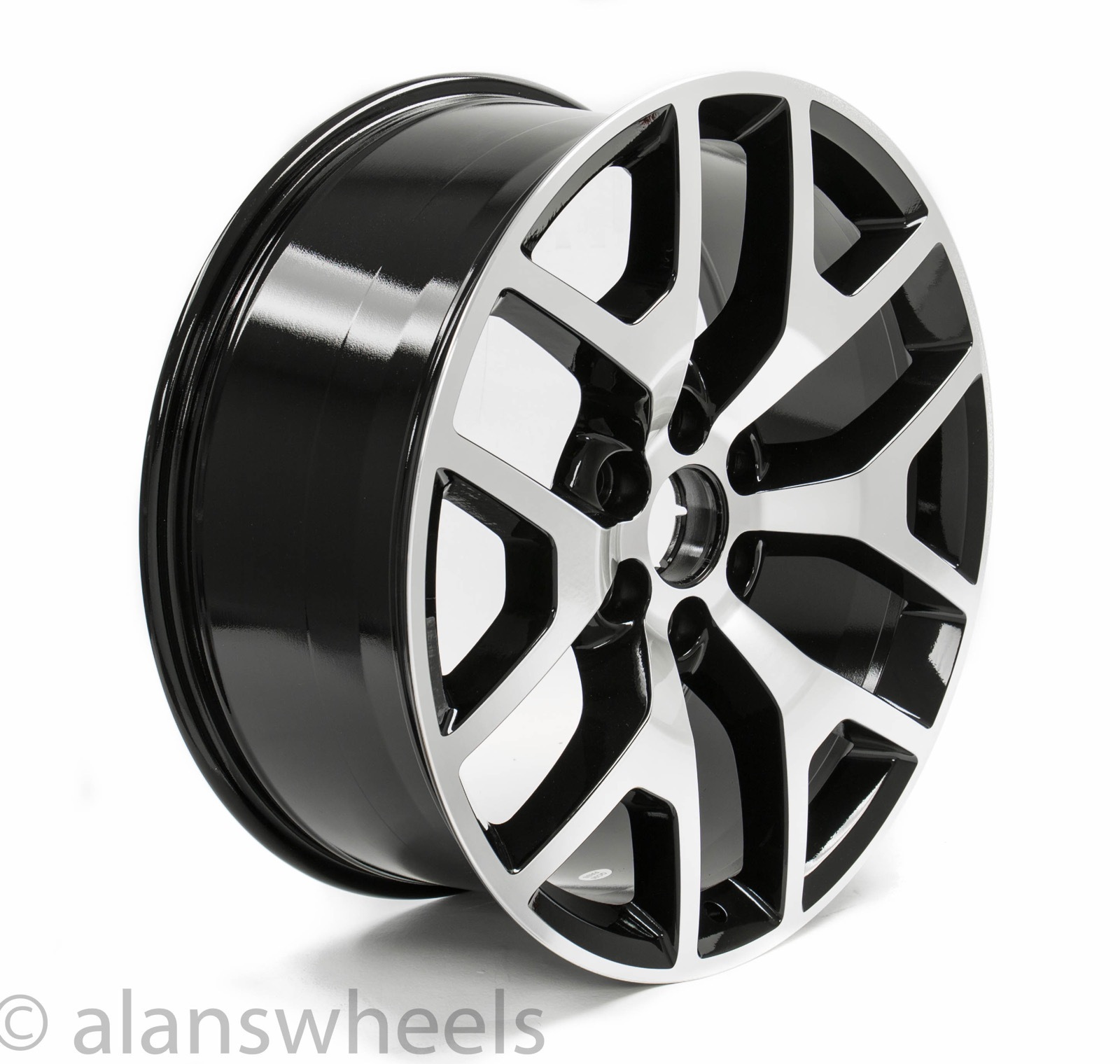 4 NEW Chevy Silverado Avalanche Black Machined Face 22” Wheels Rims ...