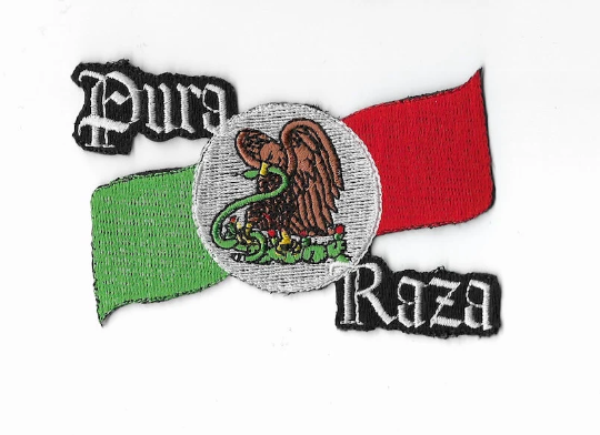 Mexico Flag Eagle Pure Raza Patch Chicano Power La Raza Aztlan Lowrider ...