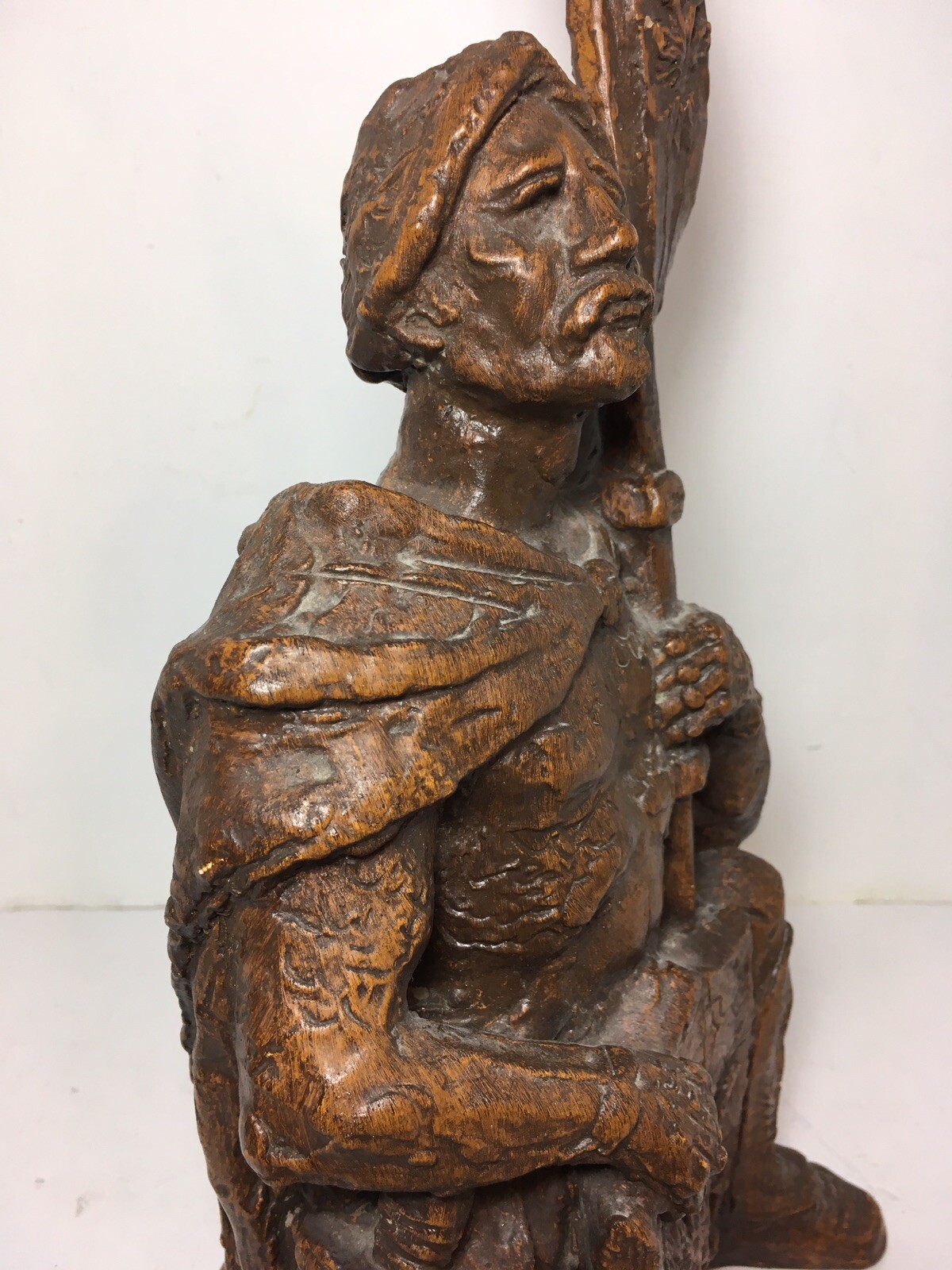 Vintage Kimro Ceramic Statue 1969 Spanish Conquistador Flag Shield ...