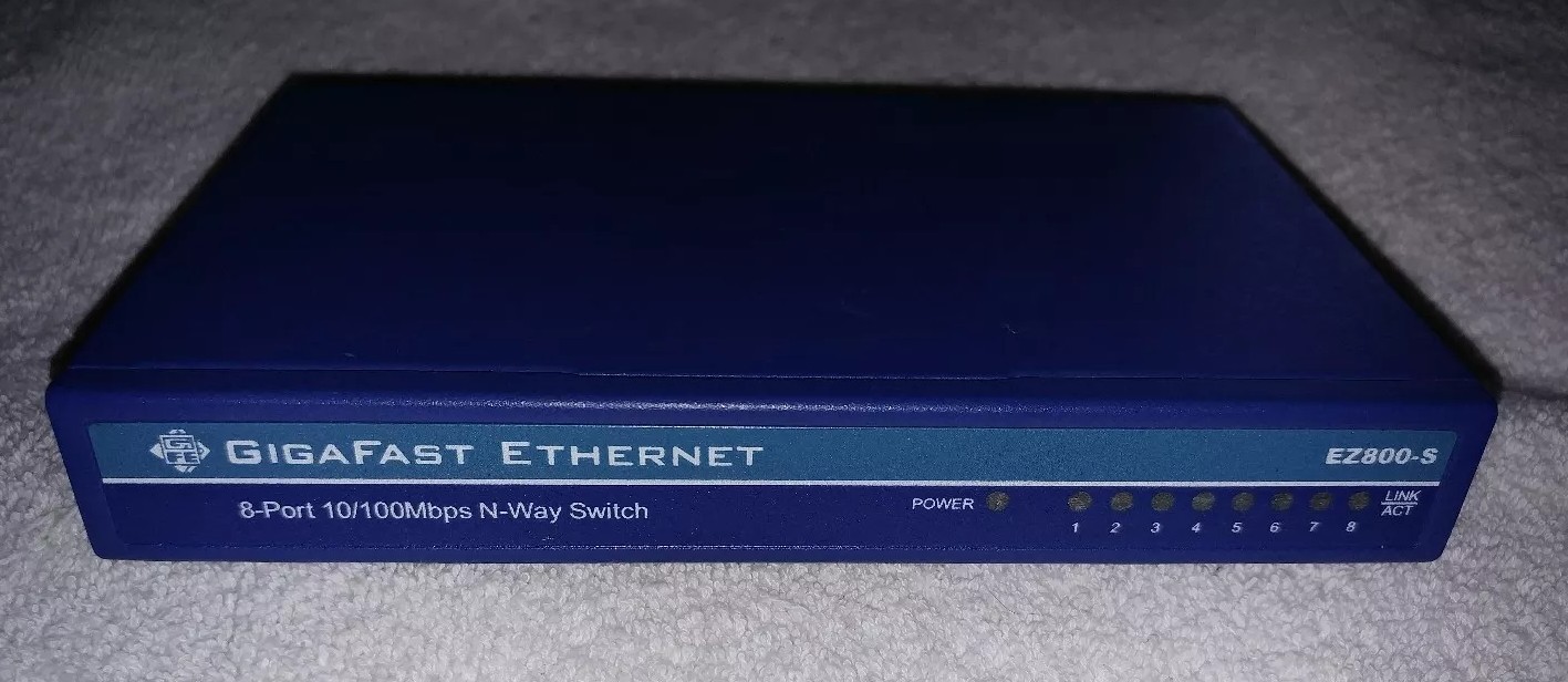 GigaFast Ethernet GigaFast EZ (EZ800S) 8-Ports Switch | eBay