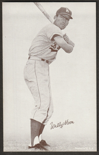 1947-66 Exhibit Card WALLY MOON "SP" SHORT PRINT LOS ANGELES DODGERS NM ...