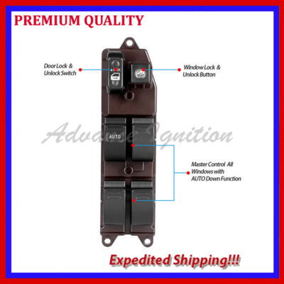 84820-33230 Window Master Control Switch New Fit For 2003-2008 Toyota 3 ...