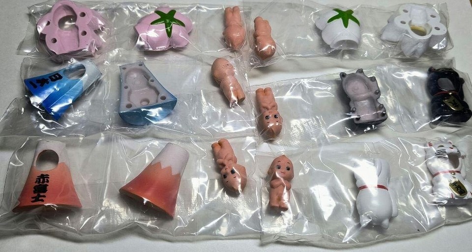 Obitsu Kewpie Headgear Gashapon Capsule Toy Full Set of 6 Figures Japan ...