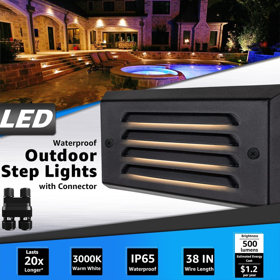 LED Low Voltage Step Lights 3000k Step Light Outdoor 5W Low Voltage ...