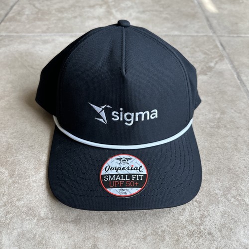 Imperial Sigma Hat Cap Black White Rope Snapback Small Fit UPF 50+ | eBay