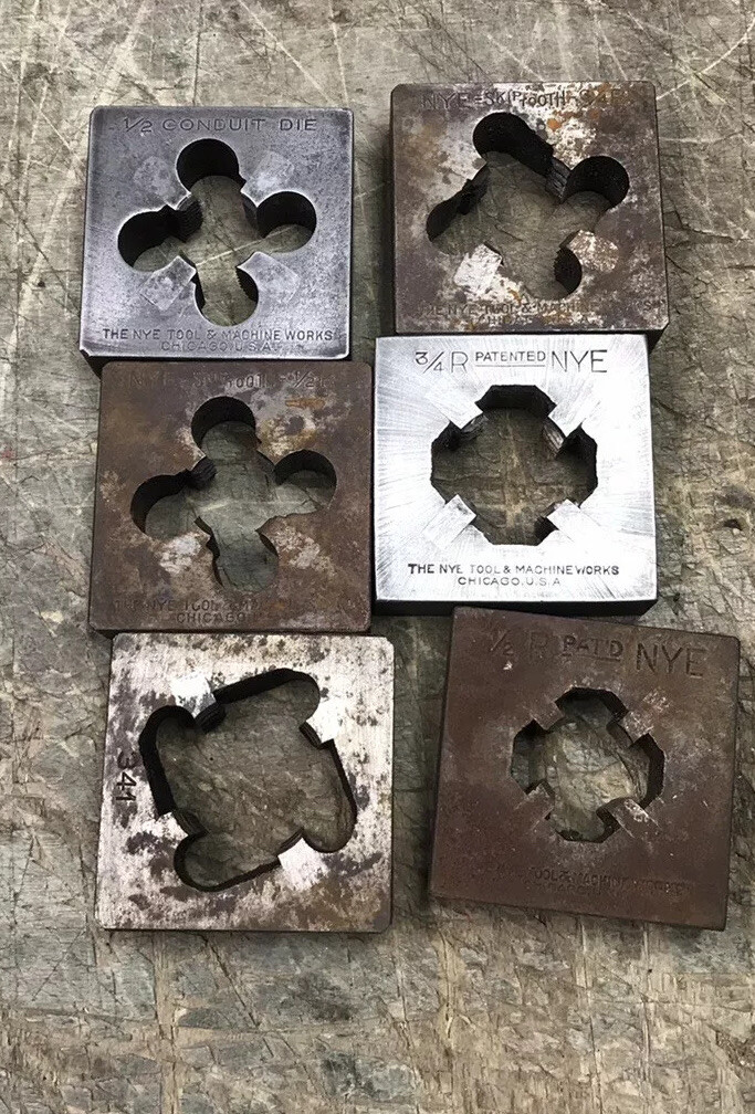 Nye dies pipe threaders set of Six | eBay