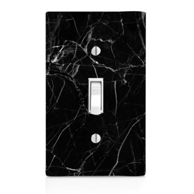 Black Granite Image Light Switch Cover, Outlet, Kitchen Decor, Night ...
