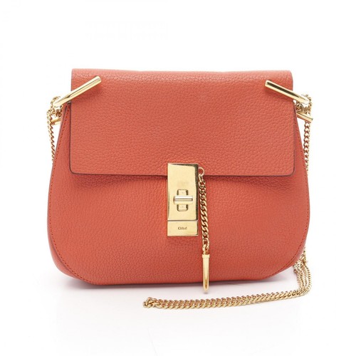 Chloe Drew Chain Shoulder Bag leather Pink Used Women crossbody GHW | eBay
