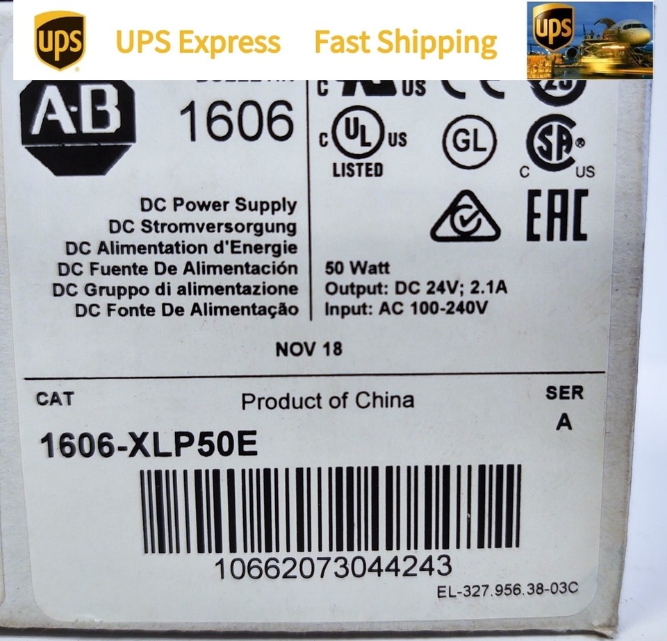 1606-XLP50E AB PLC Power Supply Spot 1606-XLP50E Goods UPS Expedited#HT ...