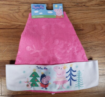 Peppa Pig Christmas Santa Hat Pink Felt One Size Fits All | eBay