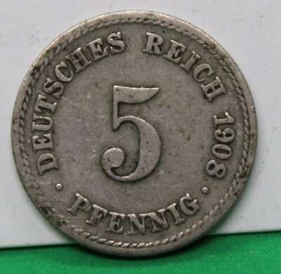 1908 A Germany 5 Pfennig | eBay