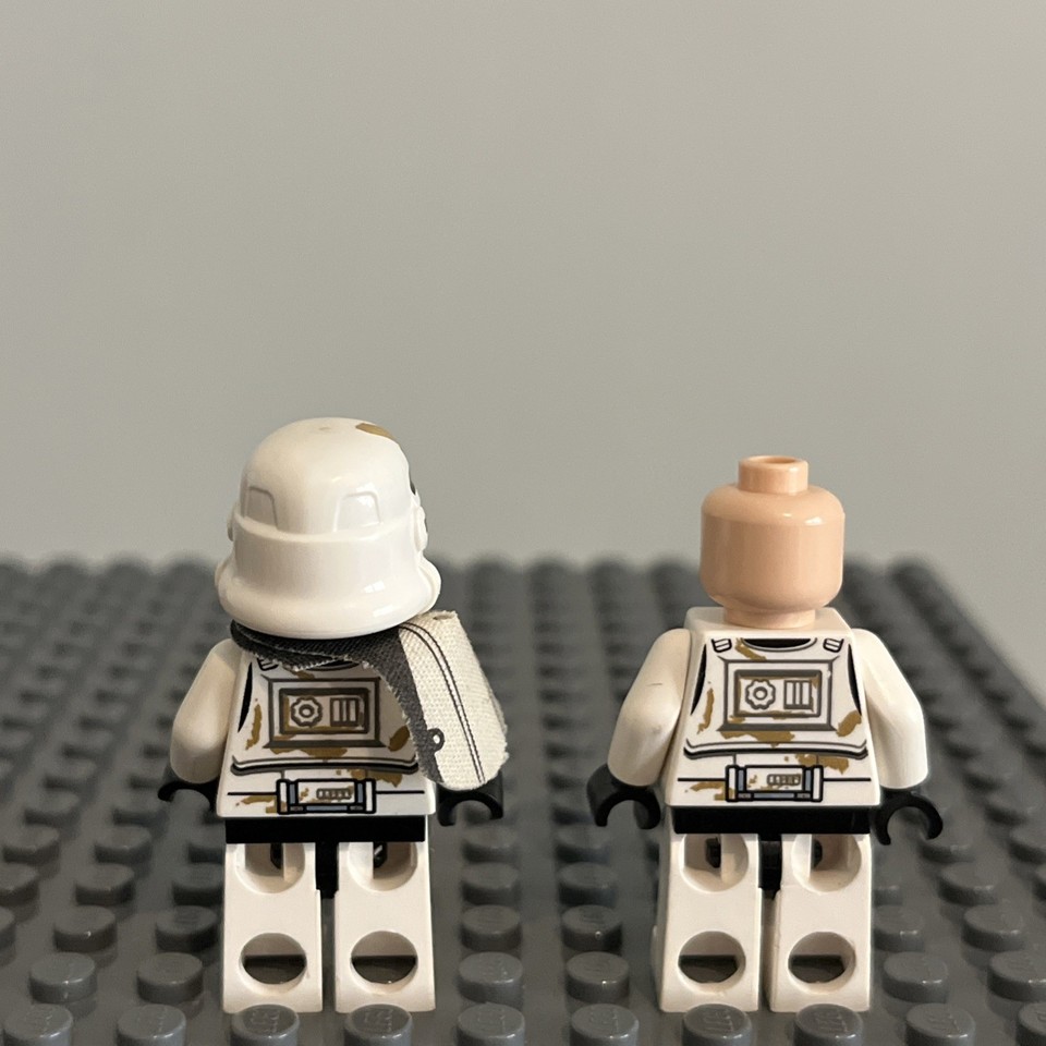 LEGO Star Wars Sandtrooper Minifigure White Pauldron Dirt Stains 9490 ...